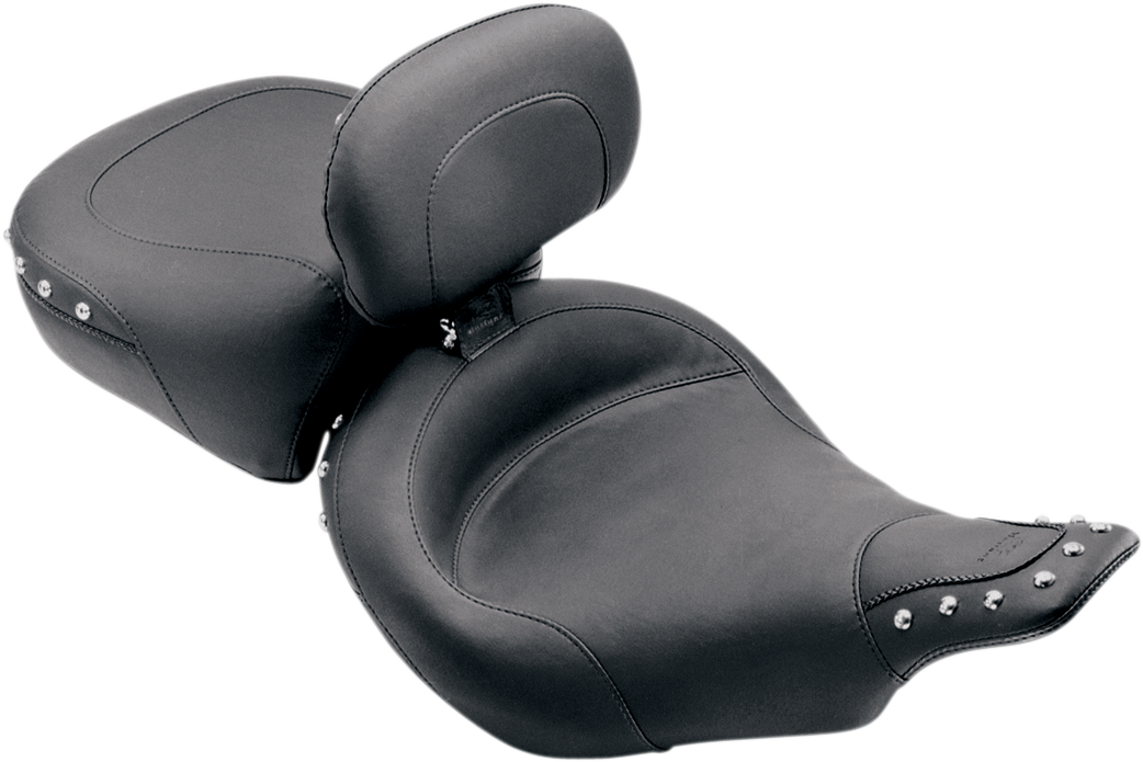 Mustang Vintage Motorcycle Solo Seat & Backrest 2006-2017 Harley ...